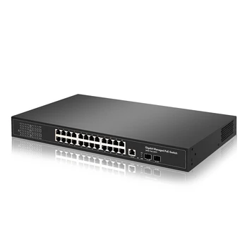 24 Port Gigabit Layer 2 Managed Rack-mount L2 L3 Ethernet Network ...