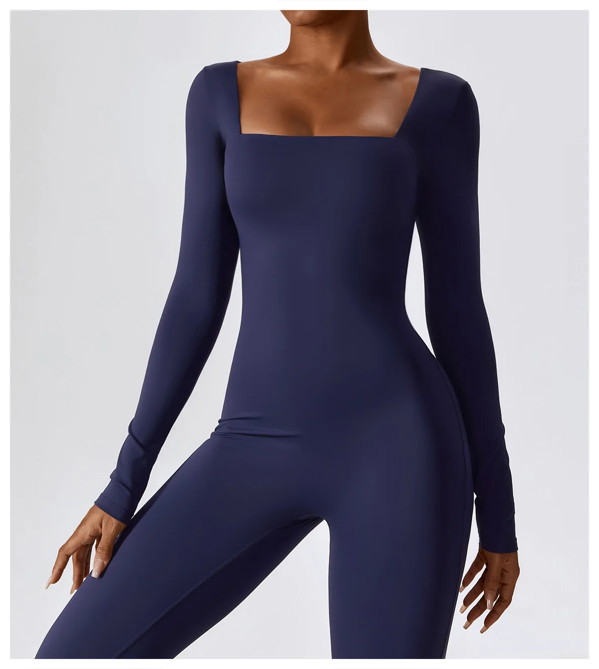 Hingto Designer Custom Nylon Women Fitness Compression Jumpsuit Mujer ...