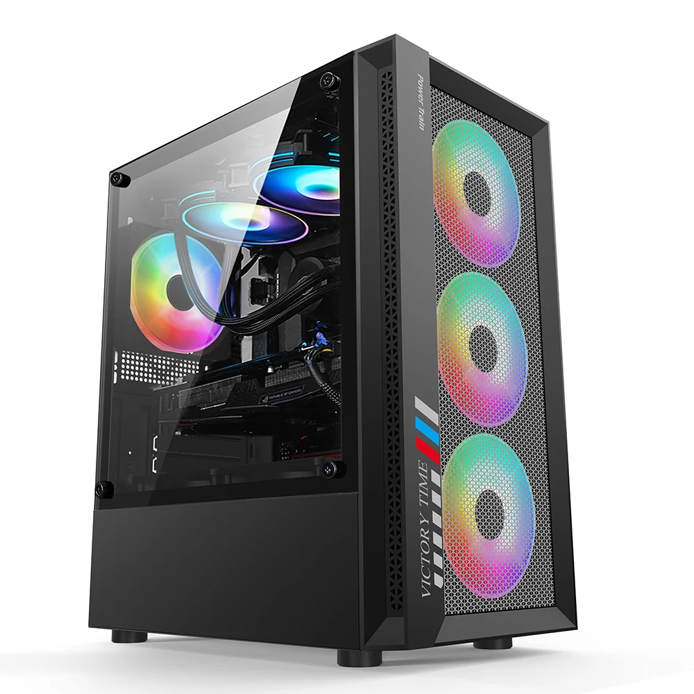Atx Pc Case Gaming Chassis USB 2.0 USB 3.0 Tempered Glass Pc Case ...