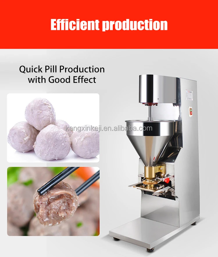 Small Shrimp Fish Meatball Making Frozen Meat Meet Ball Fishball ...