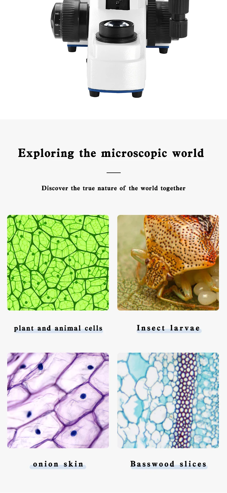 LUXUN 2000X Microscope Trinoculaire - Professional Stereo