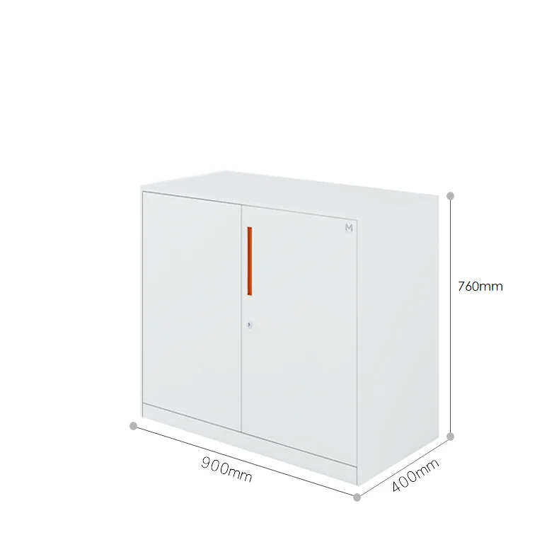 2 Doors Office Low Storage Cabinet Steel Filing Storage Cupboard Steel ...