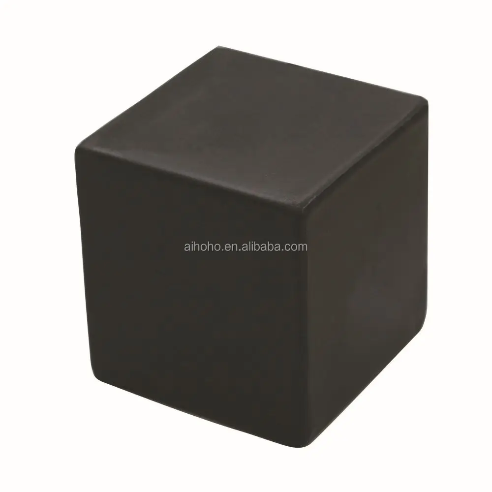 Custom Logo Foam Stress Ball Cube - 65mm Promotional Gift OEM