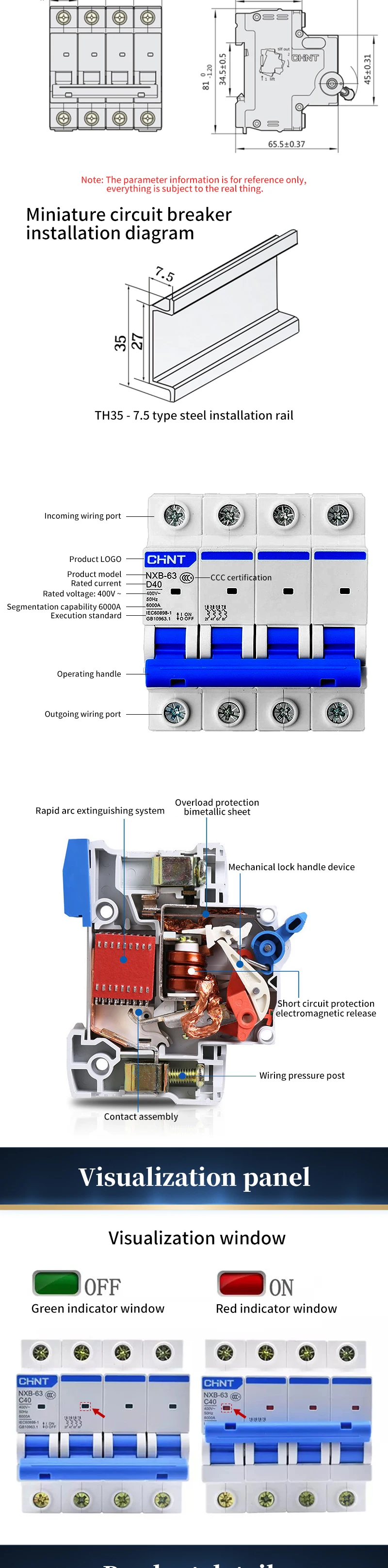 Chinese Original Brand Chint 32a Best Quality Single-phase Three-phase ...