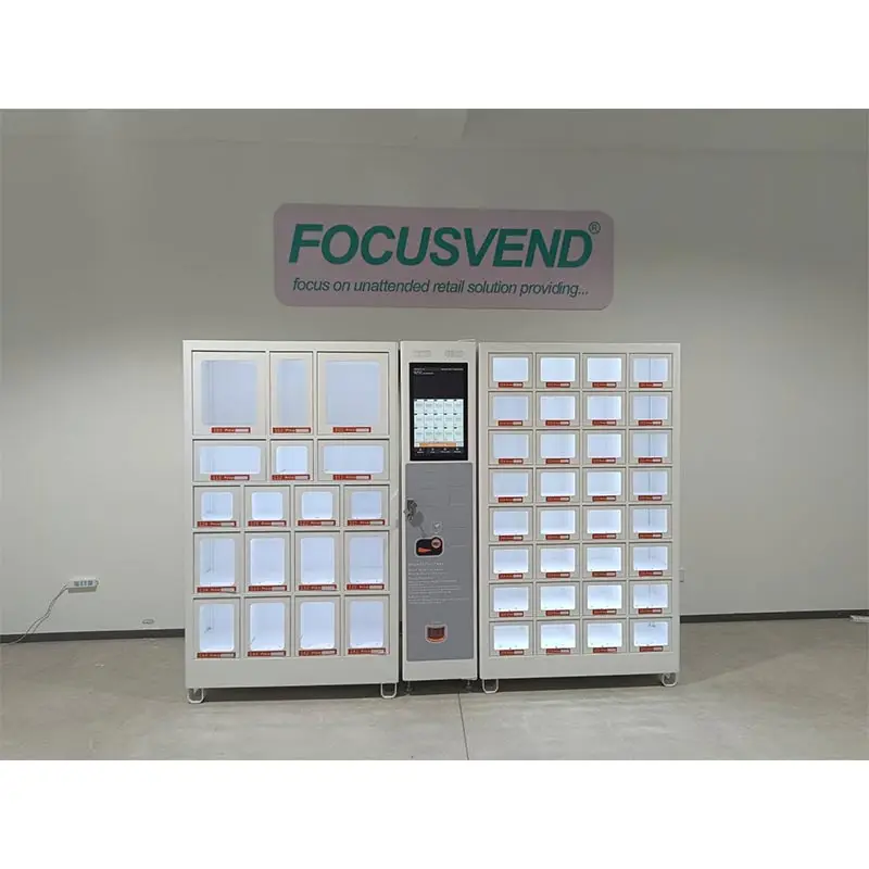 Smart Refrigerated Locker Vending Machine with 32 Windows