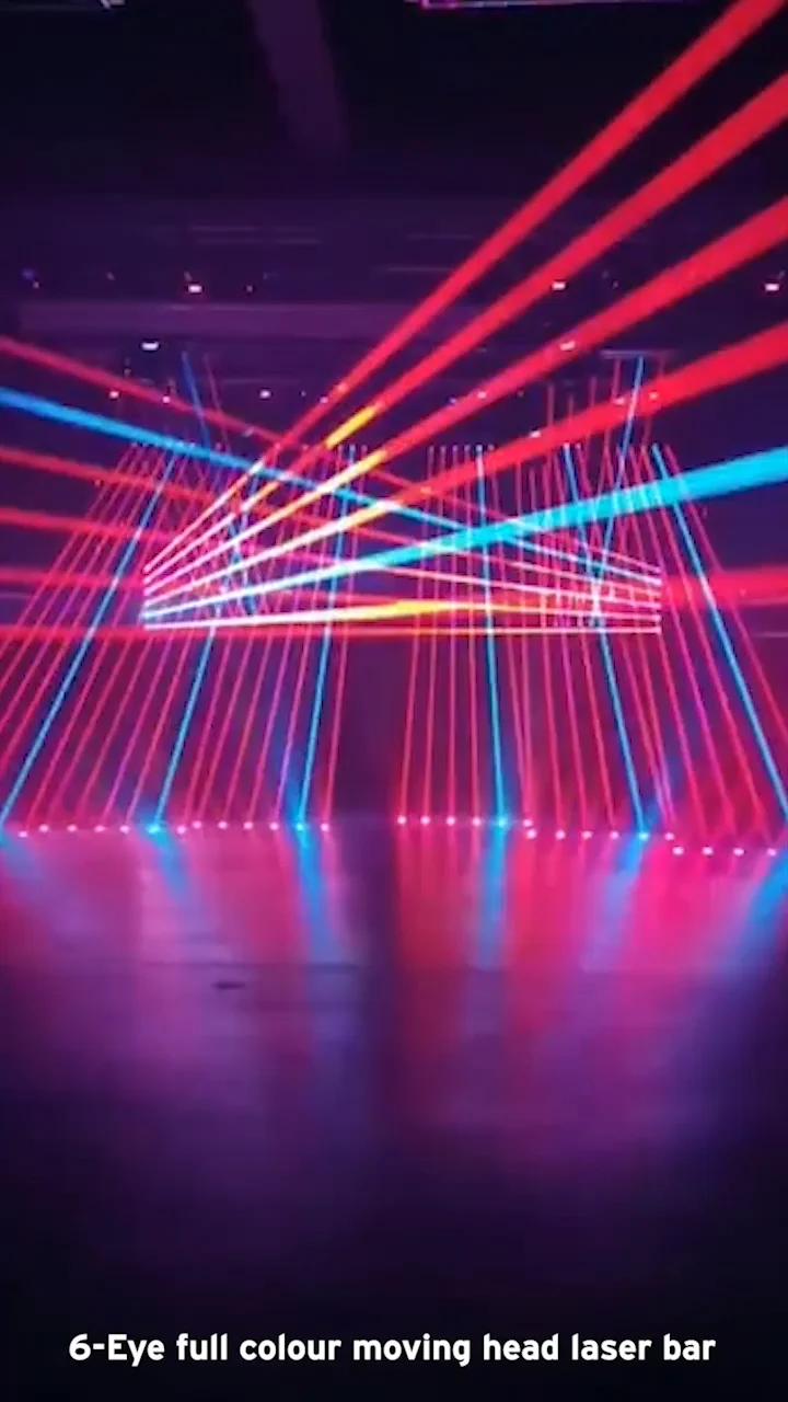 Marslite 6 Eye Laser Wide Six Eye Swing Laser Moving Head Light Beam ...