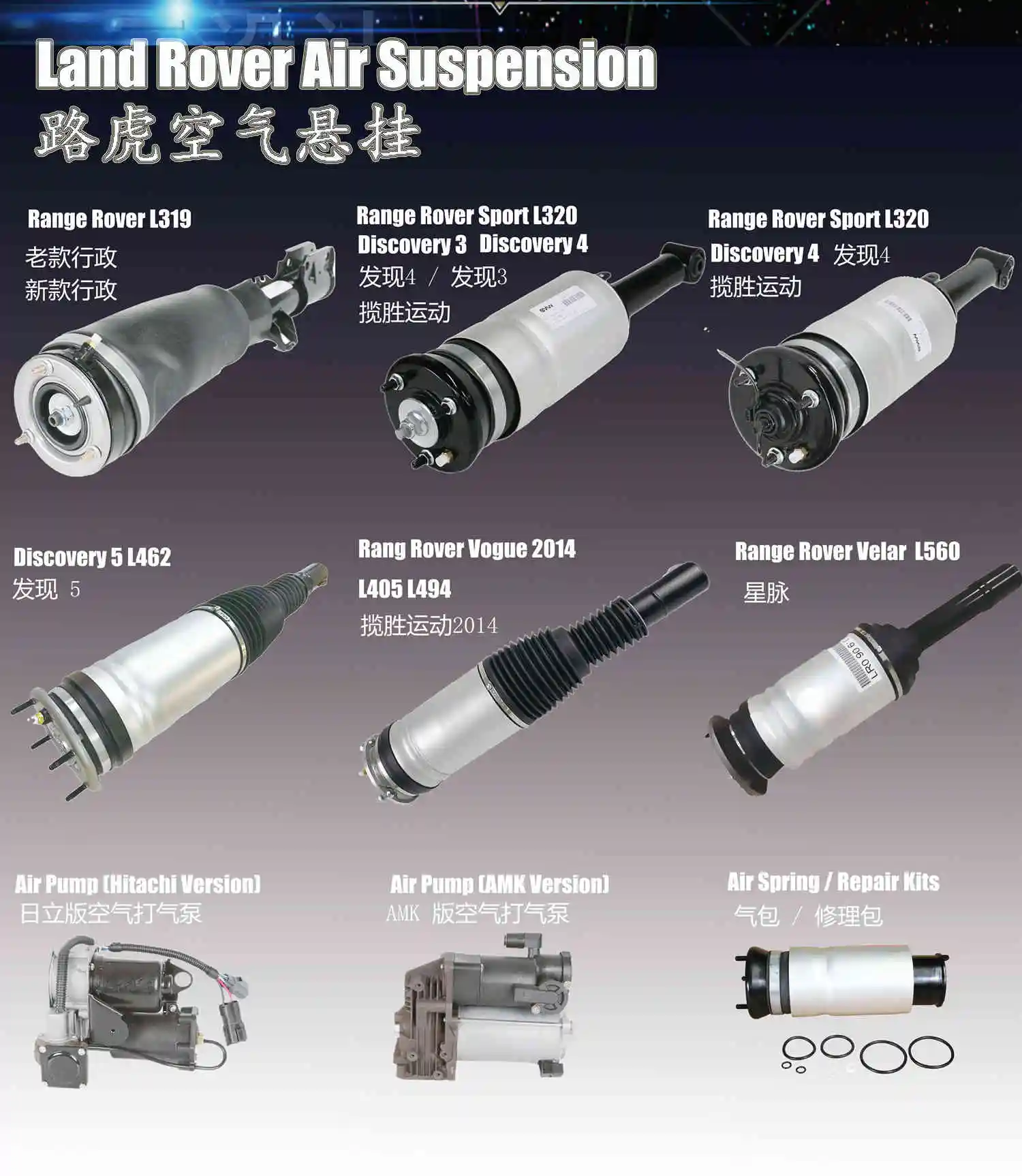 Suspension Strut Front for Jaguar XJ - Air Shock Absorber