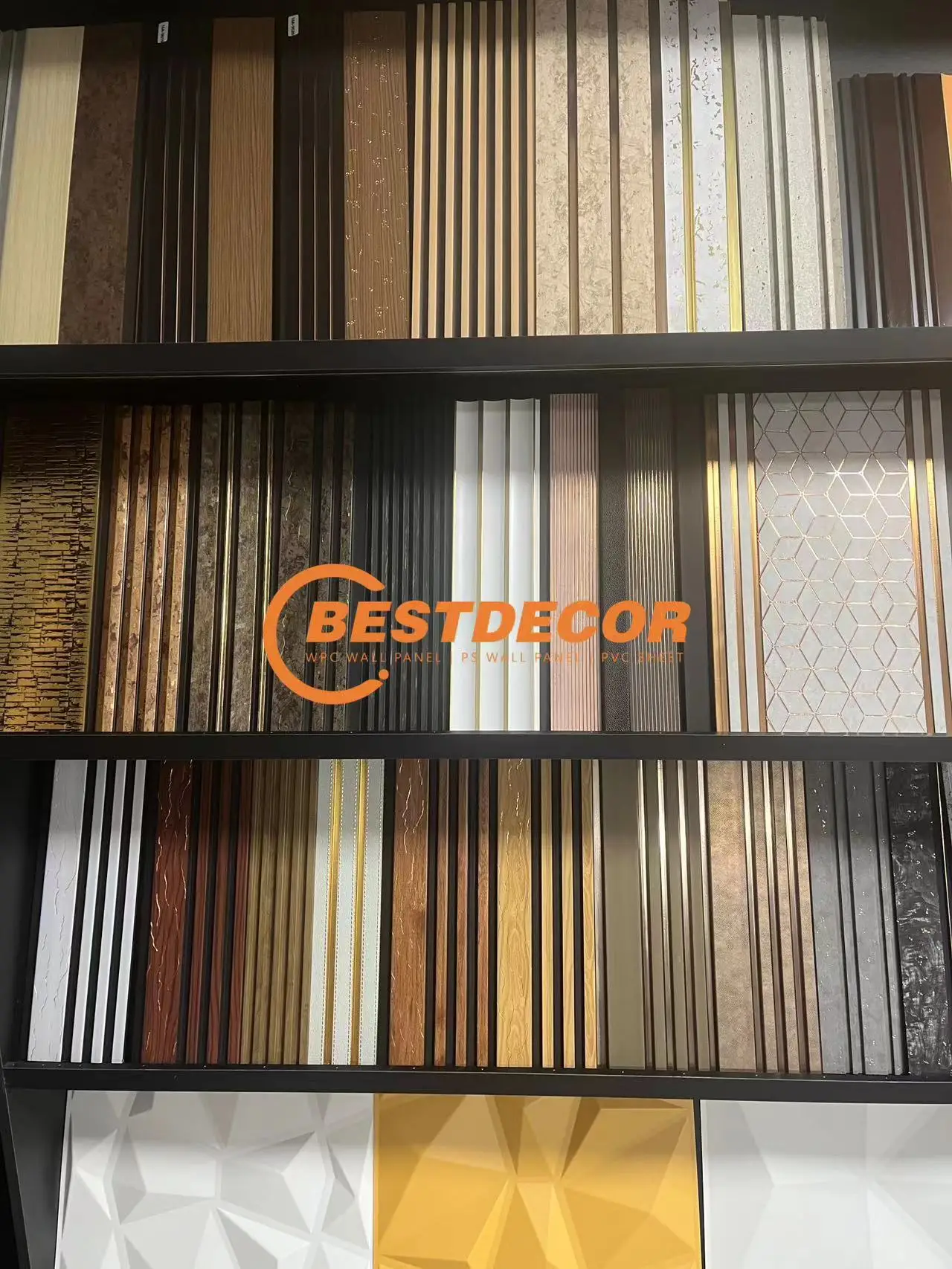 High Quality Interior Wooden Color 3d Ps Wall Panels For Home Decor ...