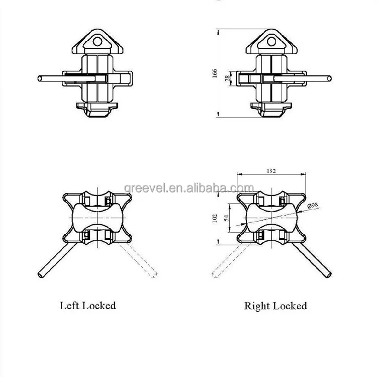 Greevel Intermediate Iso Dimensions Sea Container Twist Lock - Buy ...
