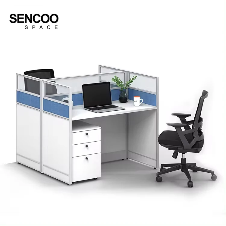 Partition 4 Person Office Desk Modular Workstation 2024 New Design ...