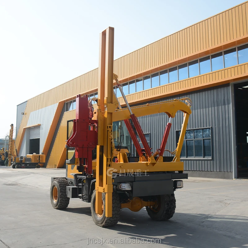 Multifunctional Diesel Powered Hammer Guardrail Pile Driver Hydraulic ...