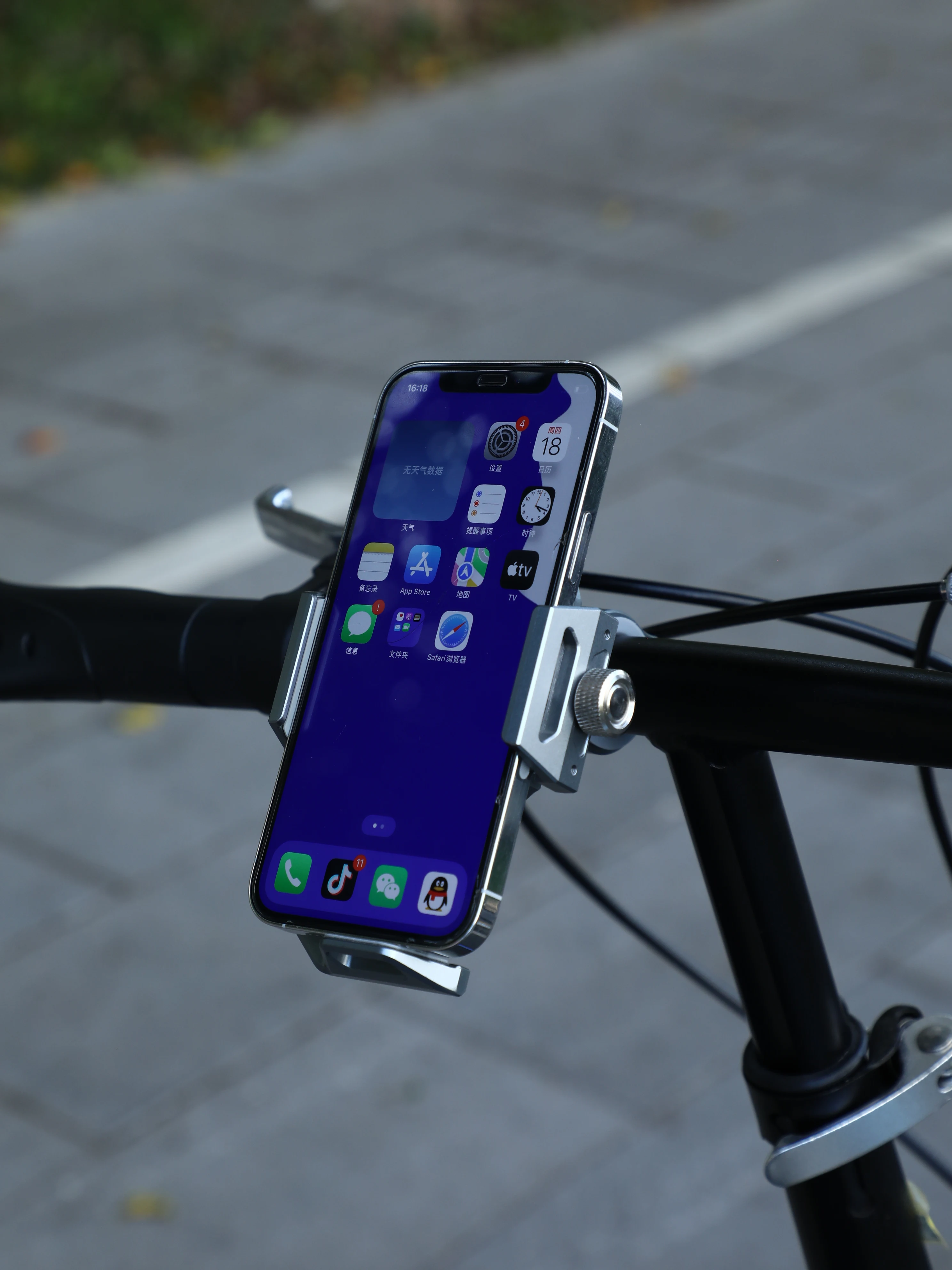 Universal Aluminum Alloy Handlebar Bicycle Motorcycle Phone Mount Ebike ...