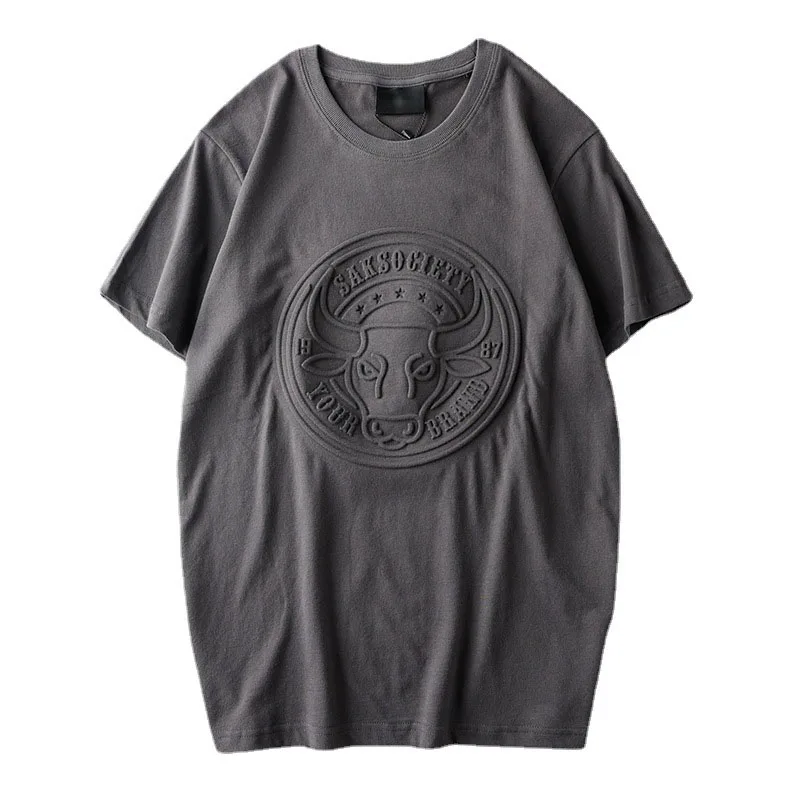 Shop Custom Street Wear Emboss T Shirts - 100% Cotton