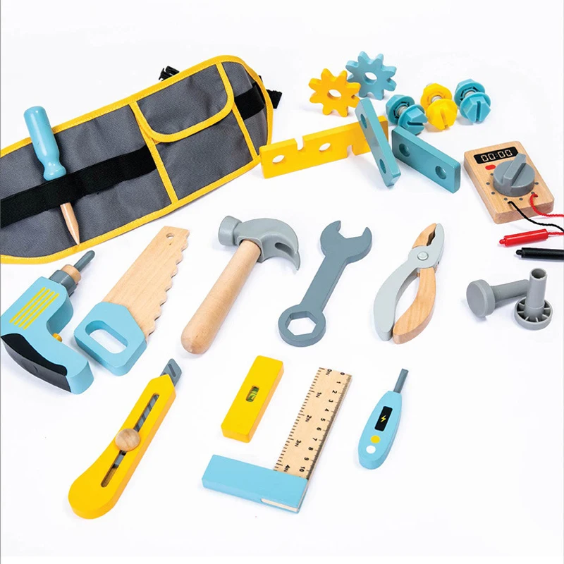 Toolbox Engineer Toy - Solid Wood Construction for Play