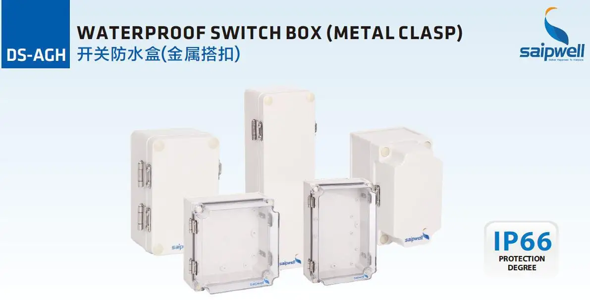 Ip66 Plastic Electrical Boxes With Buckle Lock Type Abs Buckle ...