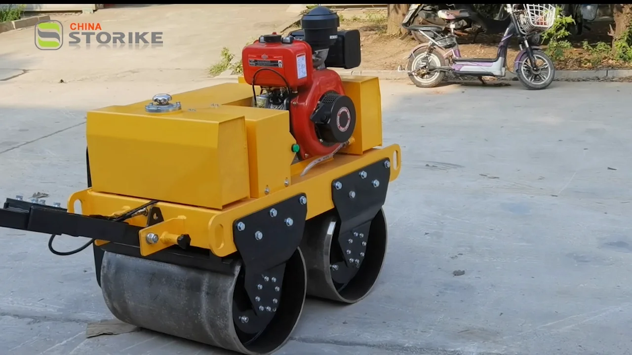 Walking Behind Hydraulic Motors Single Cylinder Road Roller With ...