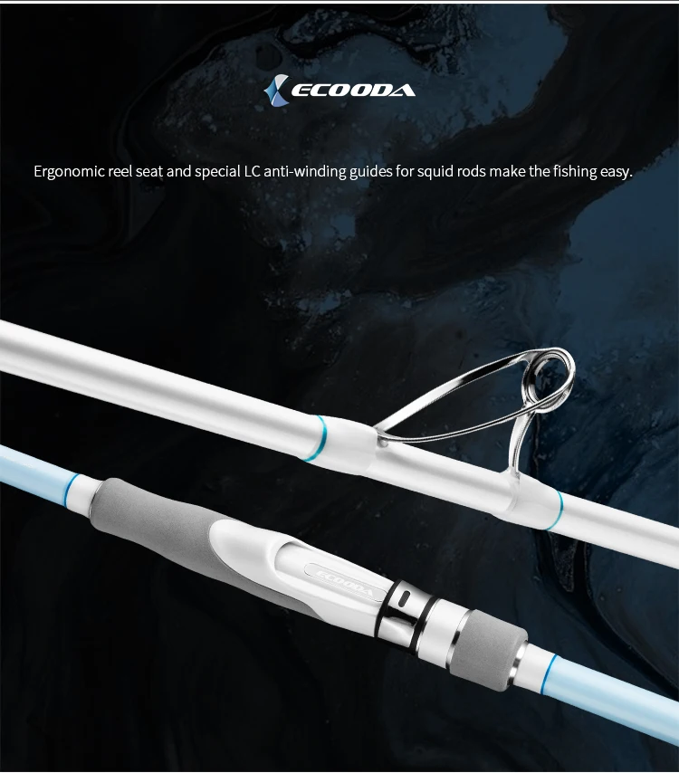 ECOODA EHIE Boat Rod Squid Rod Shore Eging Fishing Rod Ultra Light 2 ...