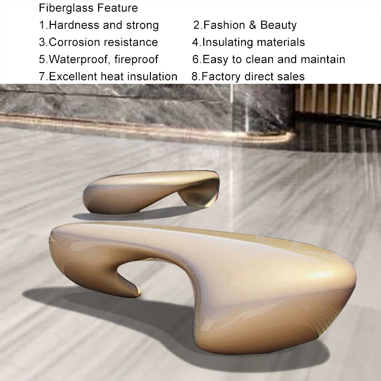Fiberglass Chair Bench - Stylish & Durable Outdoor Seating