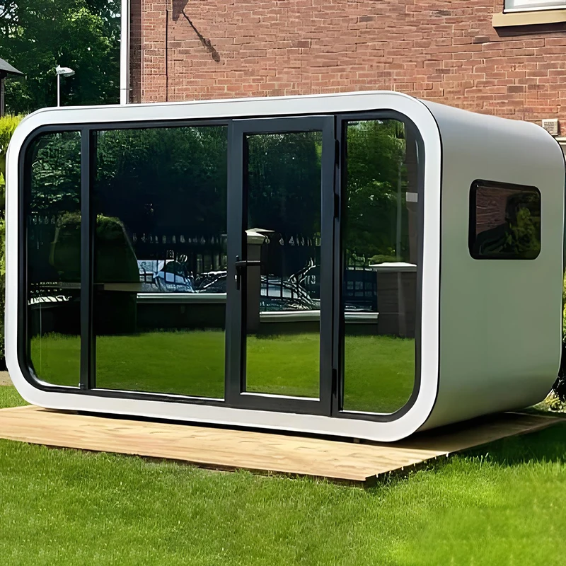 Spherical Apple Pod Mobile Villa - Glamping Prefab House with Panoramic ...