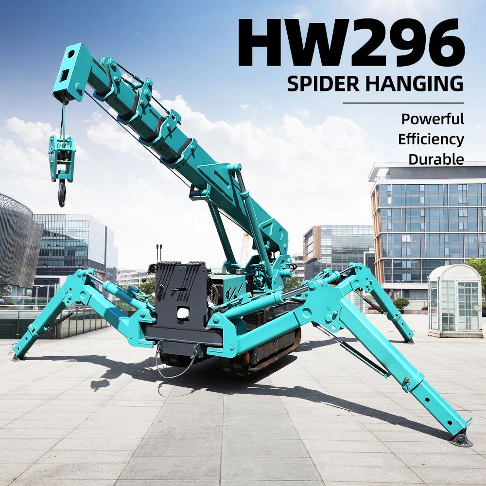 China Popular Construction Telescopic Spider Crane 5 Ton Mini Cranes ...