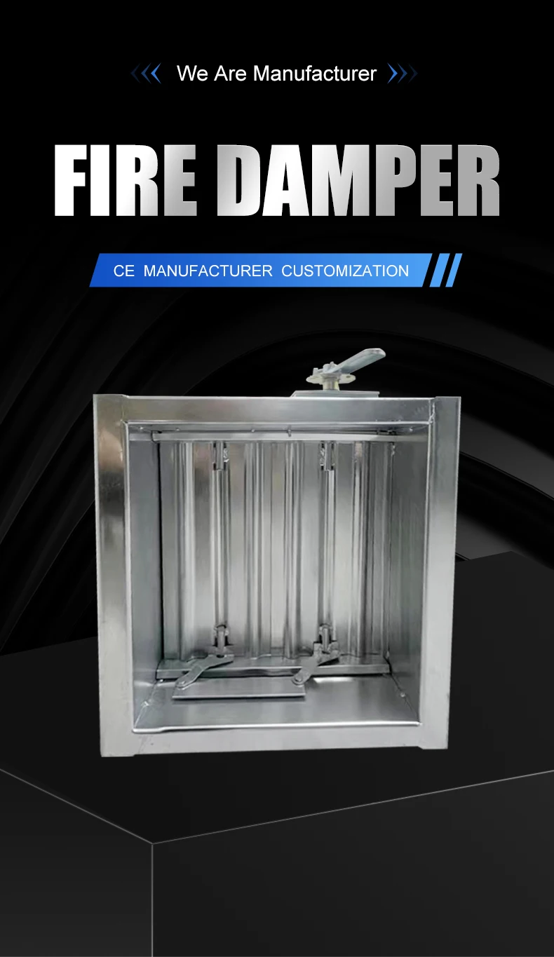 Electric Motorized Air Hvac Smoke Exhaust Duct Regulating Fire Damper ...