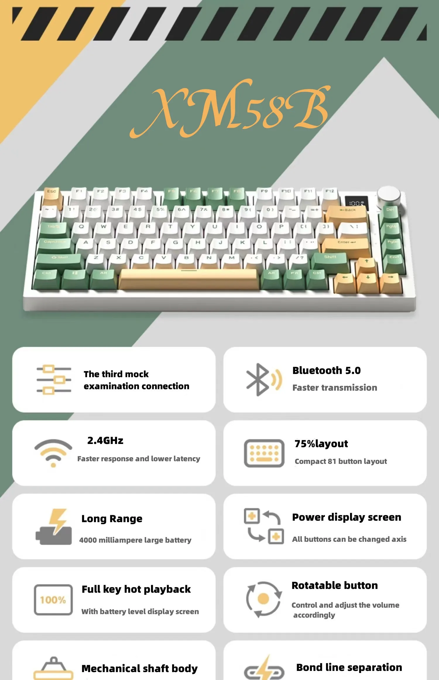 New Arrival Professional 81 Key Led Backlit Mechanical Gaming Keyboard ...