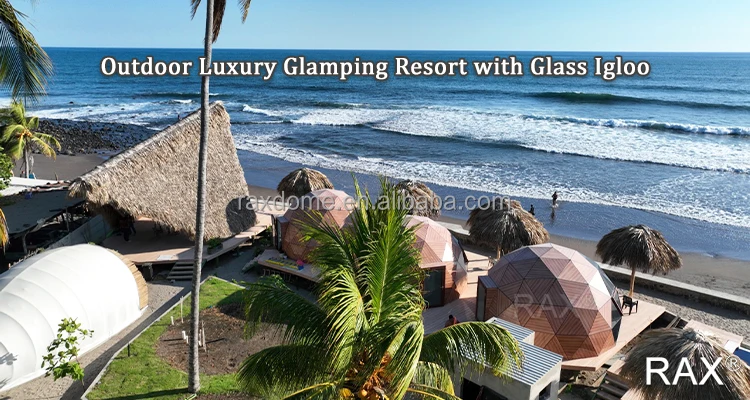 Luxury Glamping Igloo - Glass Dome House with Bathroom
