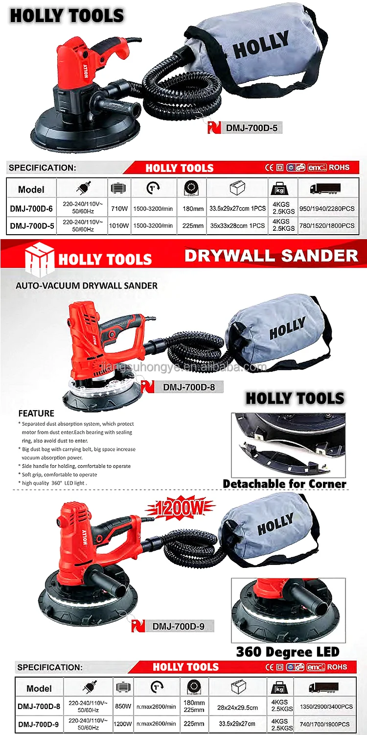 New & Hot Electric Brushless Orbital Sander 6 Speed Control With 2 ...