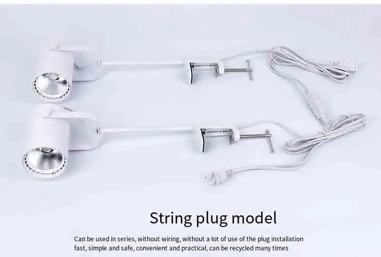 Exhibition Lighting - Long Arm Clip with LED Telescopic Spotlight
