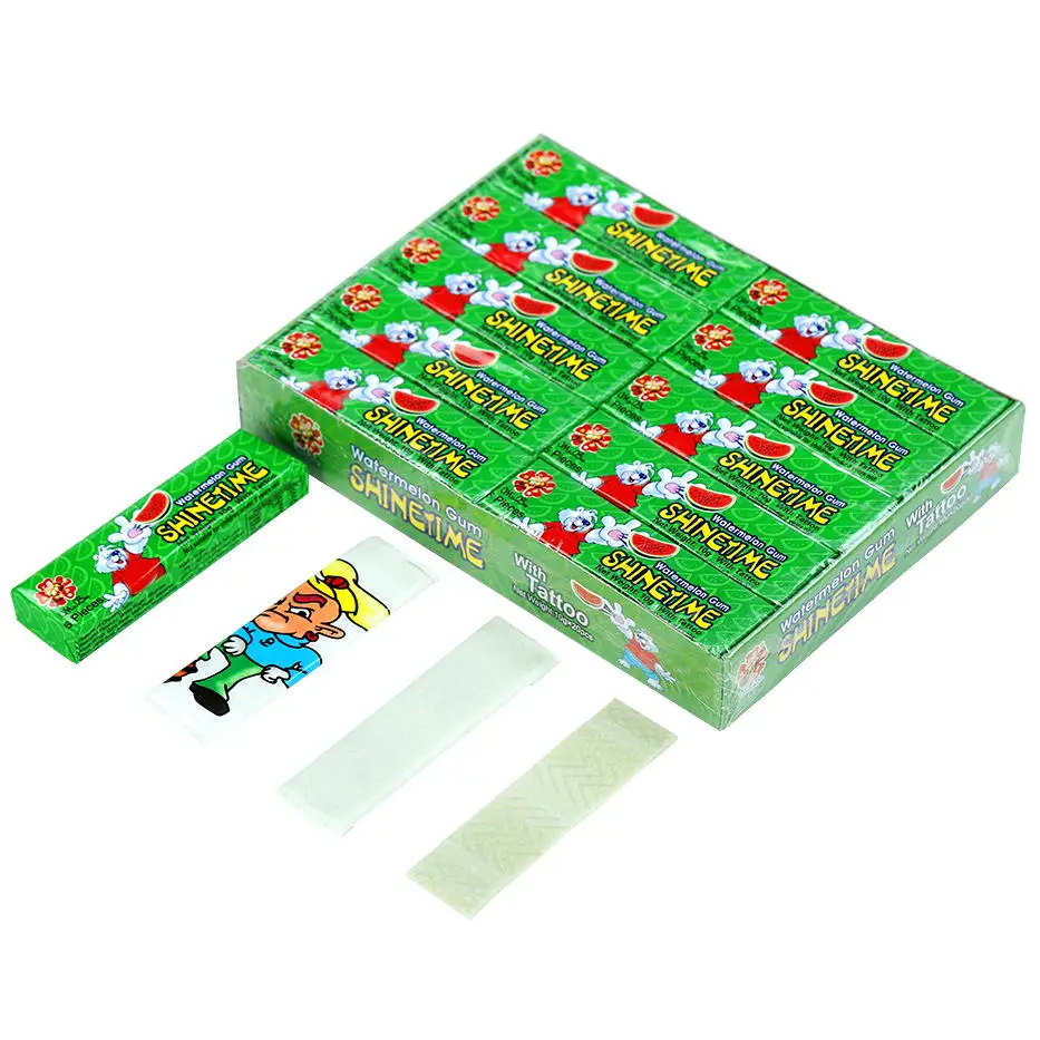 Alibaba.com: Halal 5 Sticks Europe Chewing Gum Bubble Gum with Tattoo ...