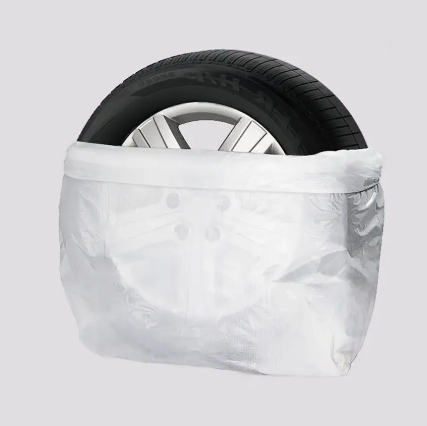 Custom Printed Logo PE LDPE Waterproof Tire Plastic Bag
