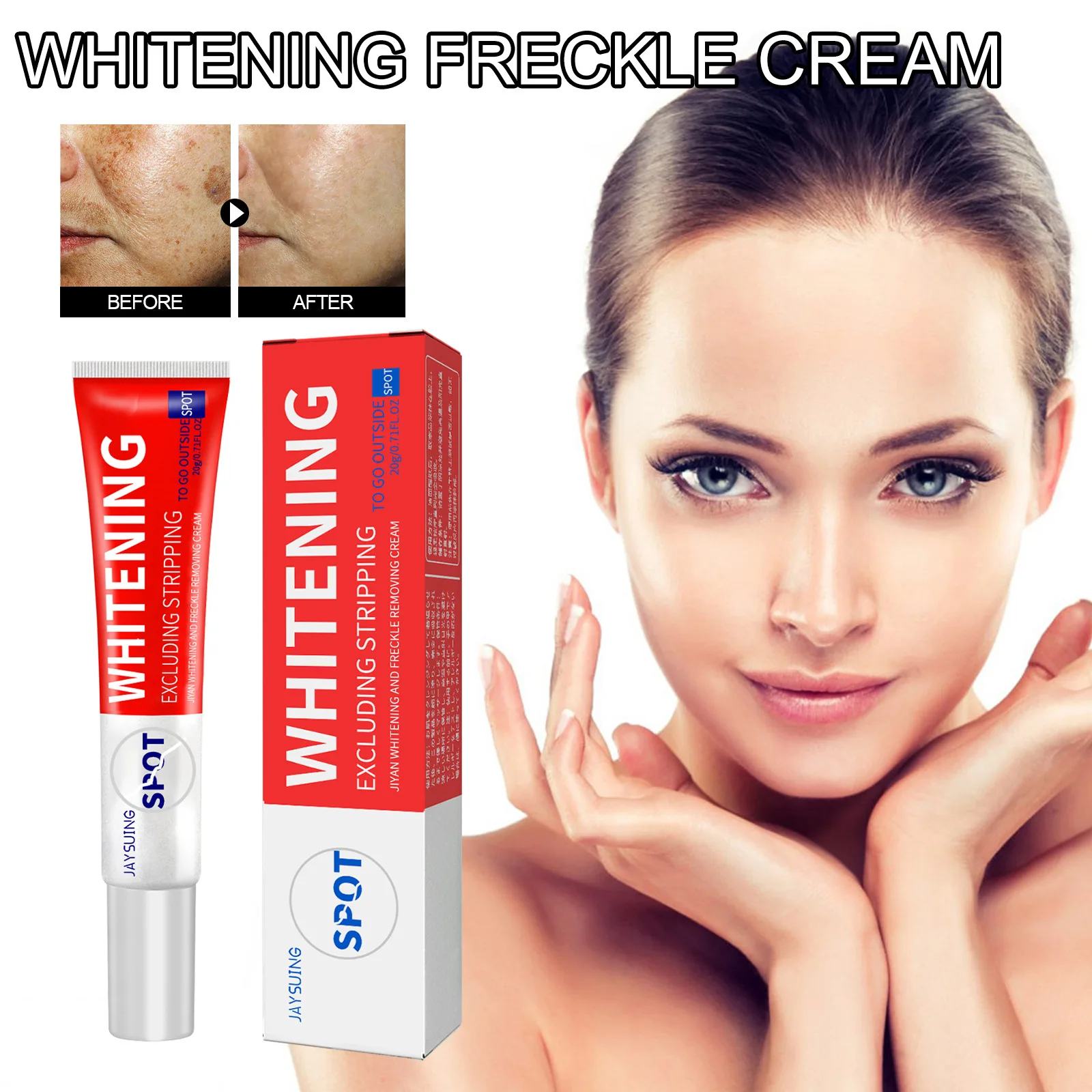Jaysuing Skin Whitening Cream Brightening Skin Lightening Melasma Spots ...