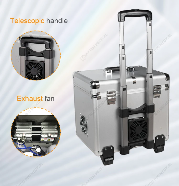 Portable Dental Unit Treatment Medical Trolley Suitcase Portable Dental ...