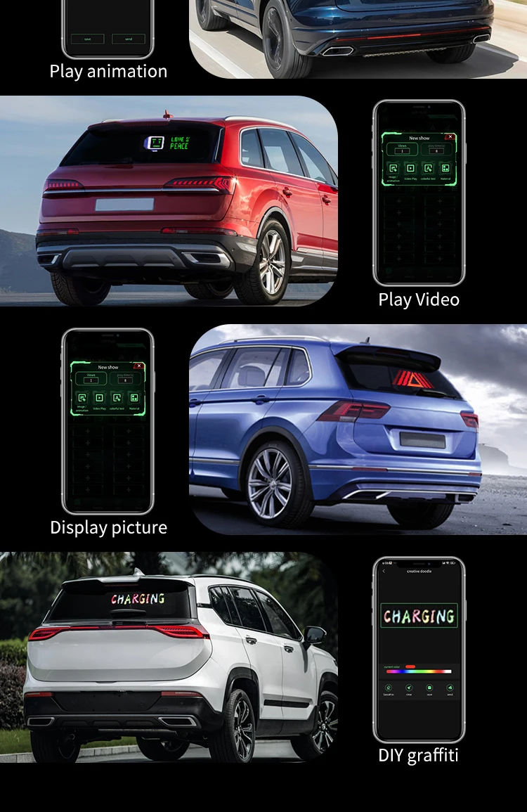 Brad Custom Full Color Rgb Smart Digital Light Emotion Screen Led ...