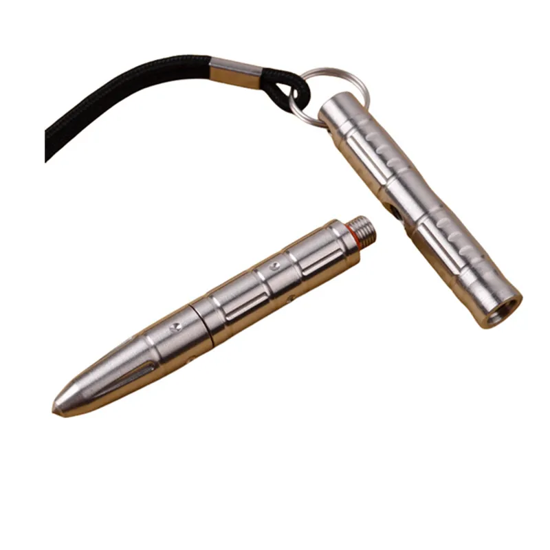 Stainless Steel Heavy Duty Tactical Pen With Key Chain And Glass ...