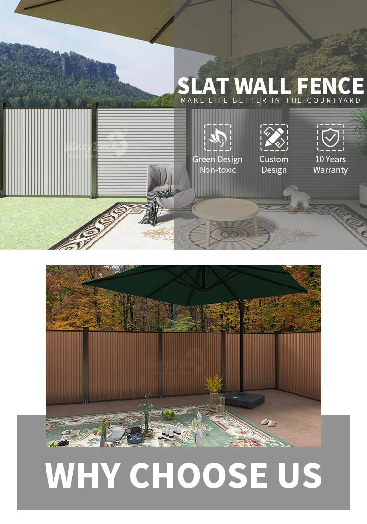 Landscape European Exterior Euro Panel WPC Screening Boundary