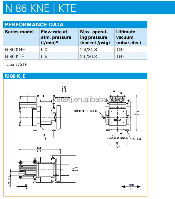 KNF CEMS Diaphragm Vacuum Pump Spare Parts - Reliable Solutions