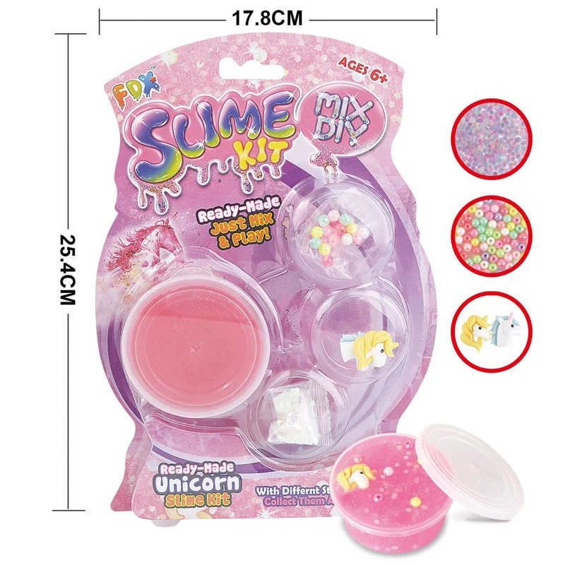Kids Plasticine Toys Eco-Friendly Crystal Mud Clay Set Slime DIY Cotton ...