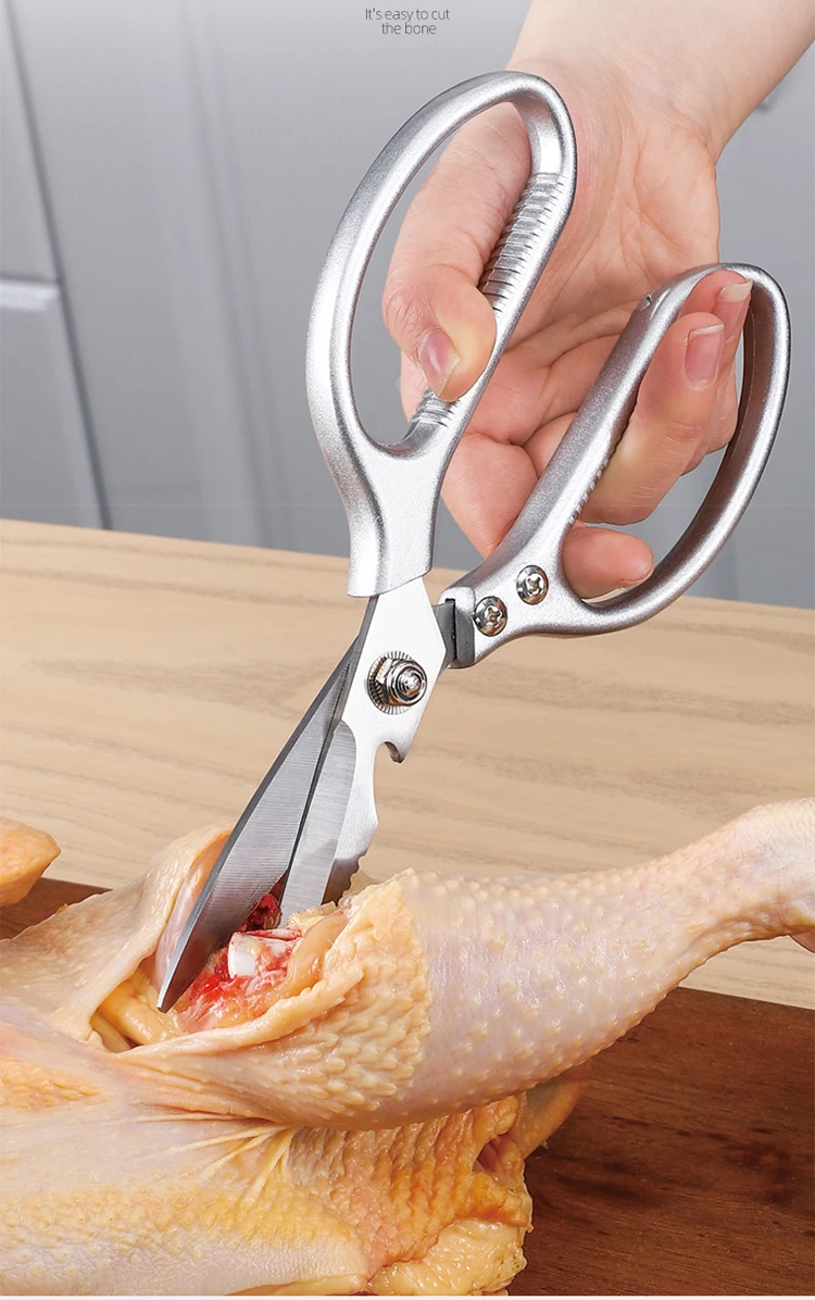 Stainless Steel Heavy Duty Chicken Bone Shears Sharp Sewing Fabric Scissors Meat Shears For ...