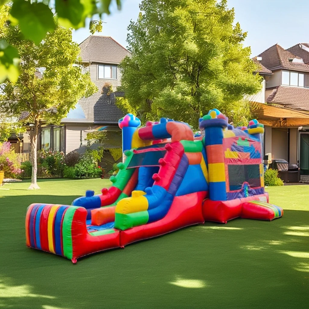 Factory Custom Colorful Inflatable Castle Games Kids Outdoor Bounce ...
