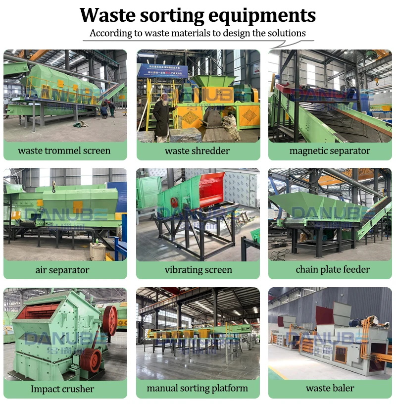 EPC Project Underground Garbage Sorting System Waste Sorting Conveyor ...