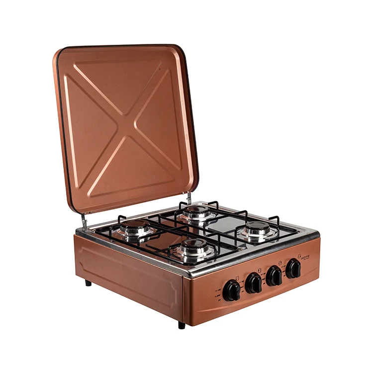 4 Burner Cooker Integrated Side Suction Range Hood Stove Integration ...