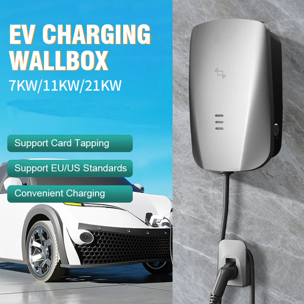 Wallbox Floor-mounted 32a Piles Column Type Charger Portable Ac Evse ...