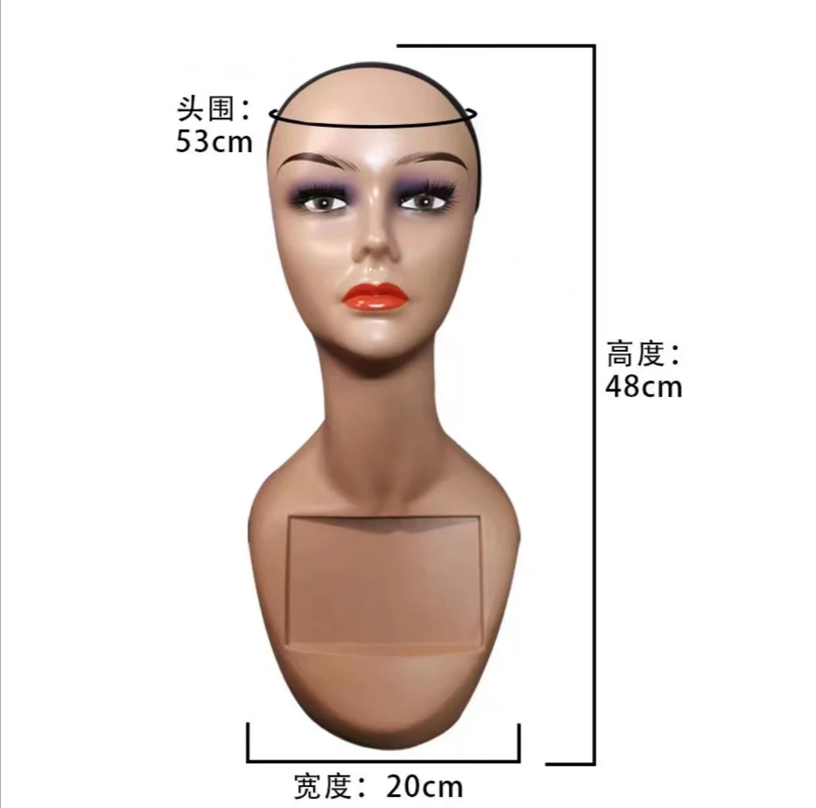 Female Adjustable Stand Wig Display Mannequin Head Model Head For ...