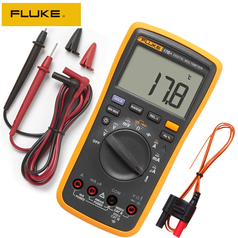 Fluke 17b Plus Professional Digital Multimeter Polymeter Tester ...