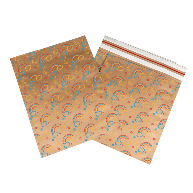 Kraft Paper Mailer Courier Bag With Side Gusset Expandable Kraft Paper ...