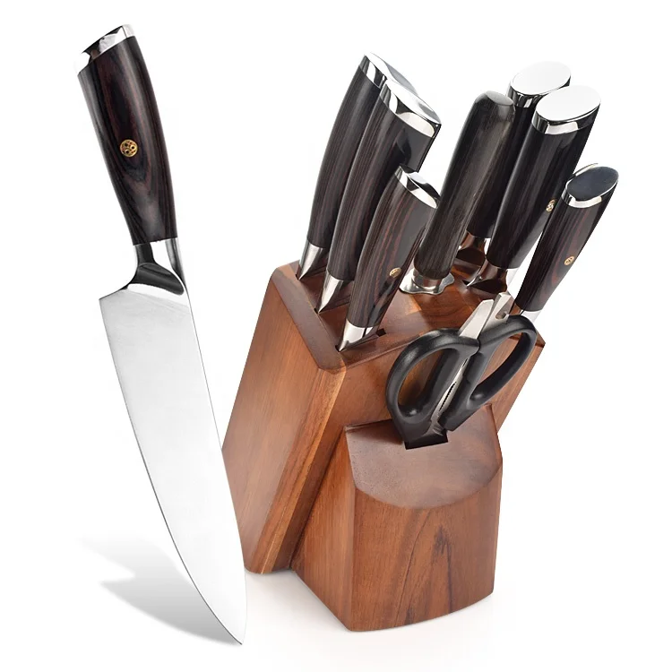 Professional 9 Pieces Houseware Chef Knife Set Modern 3cr14 Stainless ...