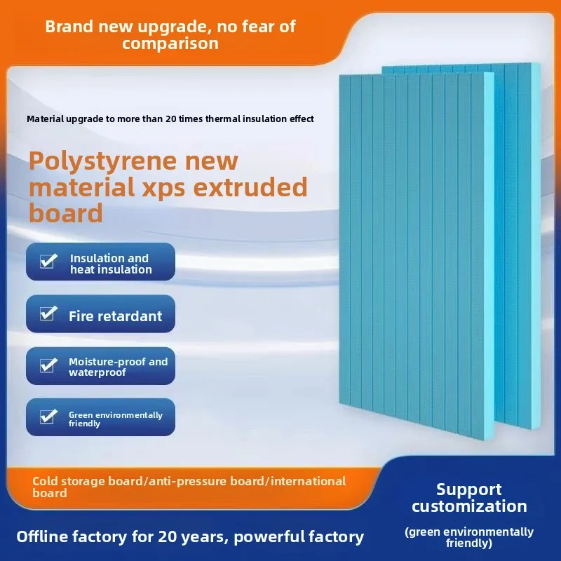 XPS Extruded Polystyrene Board Flame Retardant Fireproof Insulation ...