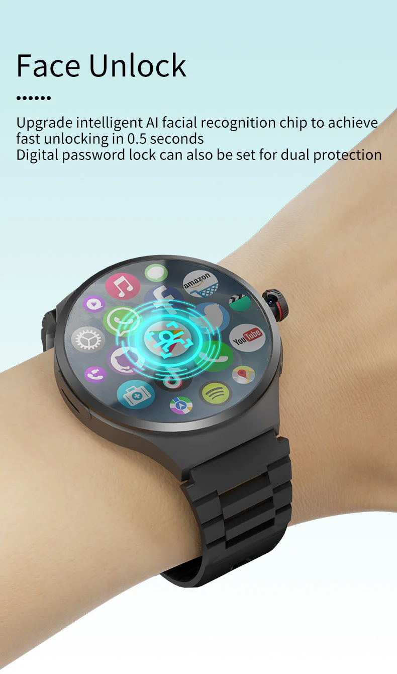 2025 NEW VP50 Smartwatch 5g Sim Card Android 10.0 System 180° Pull Out ...