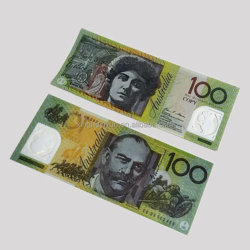 Transparent Polymer AUD Prop Money - Realistic & Versatile